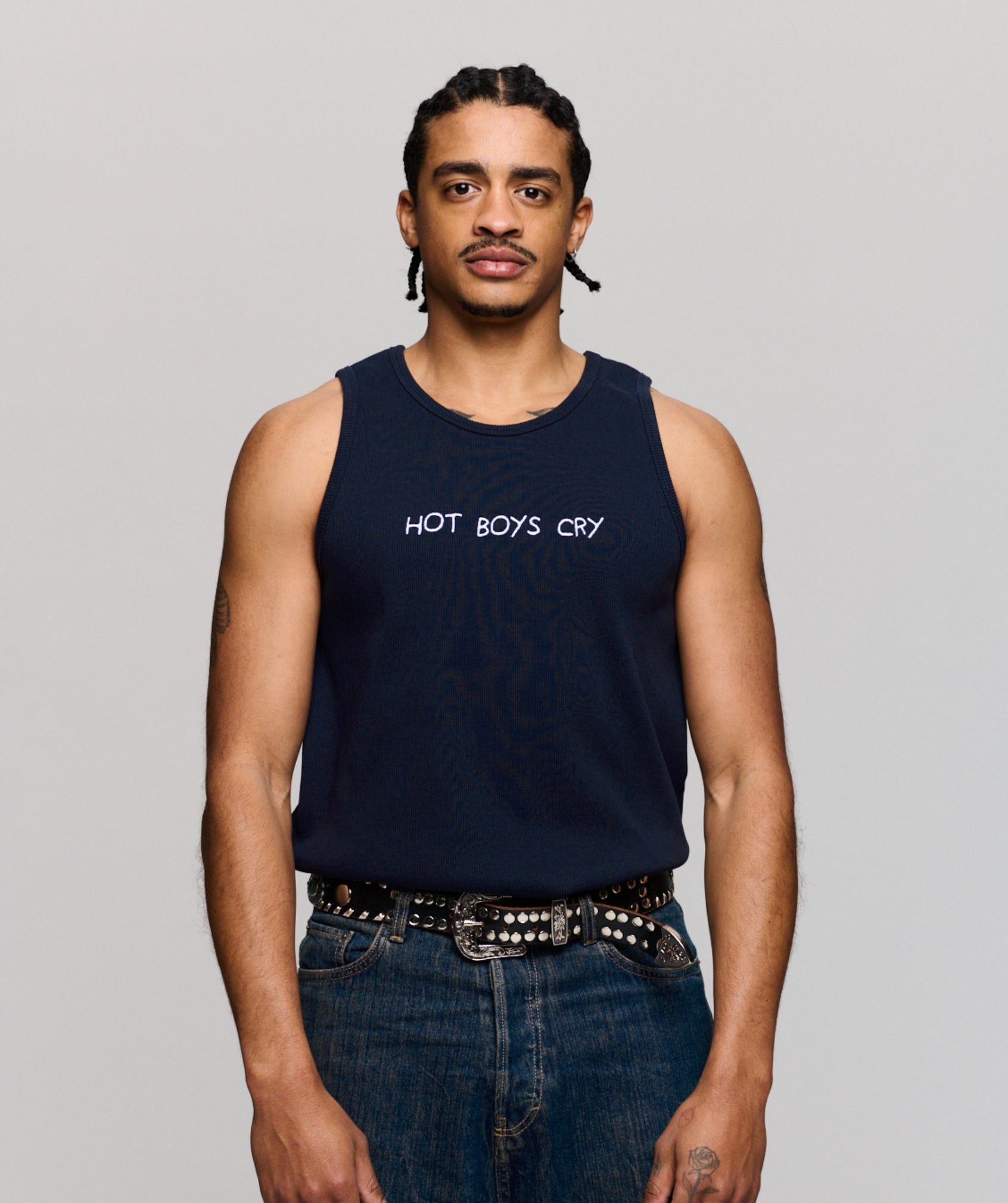Hot Boys Cry Tank Top Dark Navy – HOT BOYS CRY